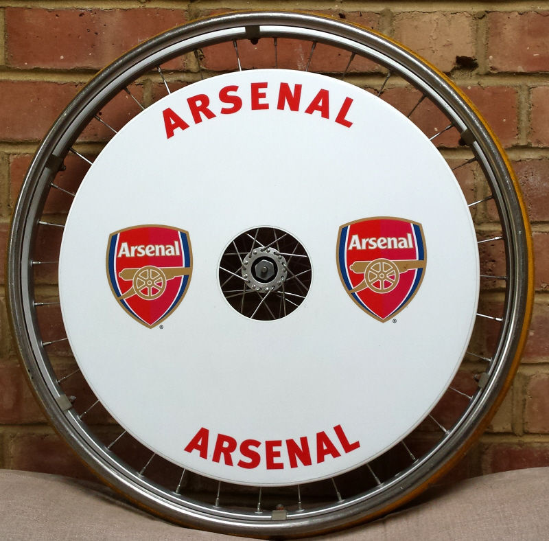 Arsenal SpokeGuards, Wheelchair Wheel Covers with Arsenal Design