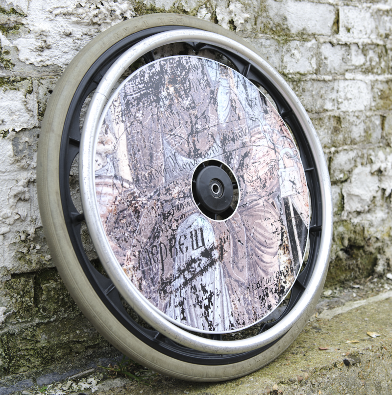 Graffiti Pink SpokeGuards, Wheelchair Wheel Covers Pink Graffiti Design